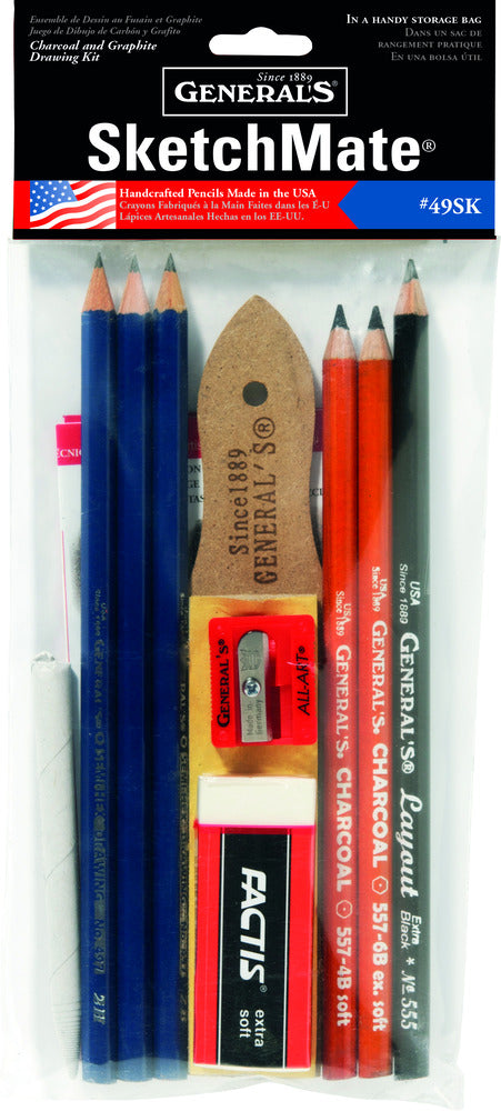 General's SketchMate Graphite & Charcoal Drawing Kit – NSCAD Art Supply ...